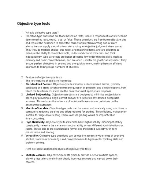 Exam Preparation Writing Test Items For Obj Short Answer And Essay