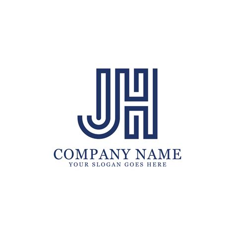 Jh Monogram Logo Inspirations Letters Logo Template 17266714 Vector Art At Vecteezy