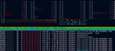 postgresql postgres server uses all of ram and swap database