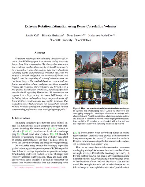 Extreme Rotation Estimation Using Dense Correlation Volumes