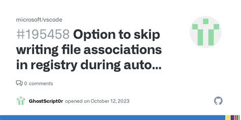 Option To Skip Writing File Associations In Registry During Auto Update