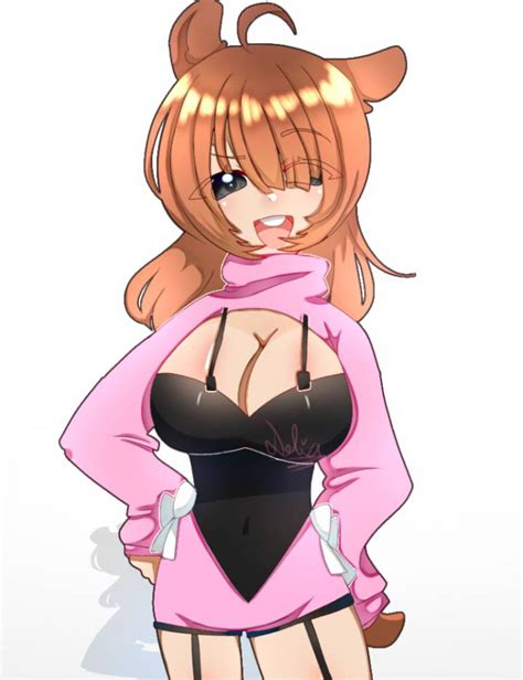 Rule 34 2022 Ahoge Animal Ears Artist Signature Black Clothing Black