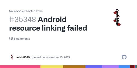 Android Resource Linking Failed · Issue 35348 · Facebookreact Native · Github