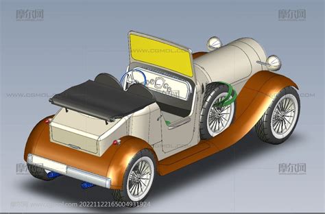 老爷车3d图纸模型 机械工具模型下载 摩尔网cgmol