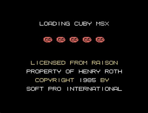 Cuby 1985 MSX Henry Roth Media Generation MSX