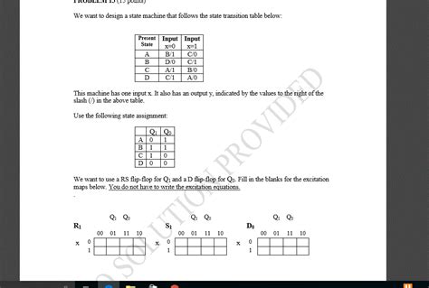 Solved We Want To Design A State Machine That Follows The