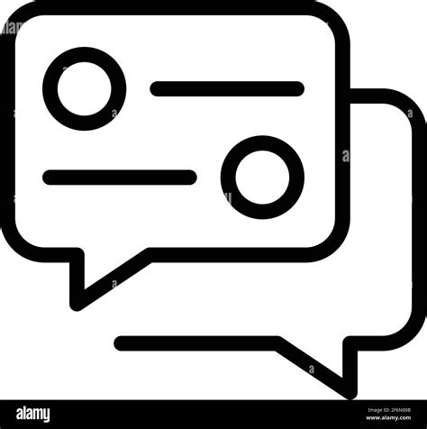 Online Chat Task Schedule Icon Outline Online Chat Task Schedule