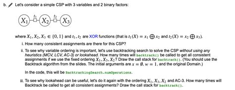 B Lets Consider A Simple Csp With 3 Variables And