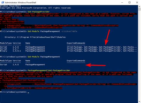 unable to import packagemanagement module 1 4 8 · issue 533 · oneget oneget · github