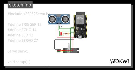 TEMPAT SAMPAH Wokwi ESP32 STM32 Arduino Simulator