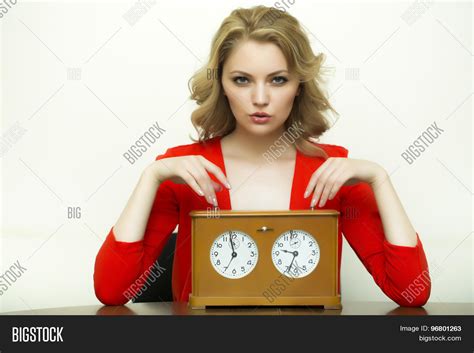 Sexy Woman Clock Image Photo Free Trial Bigstock