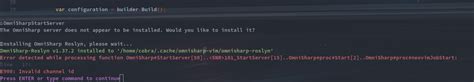 omnisharp server not downloading and not starting up · issue 643