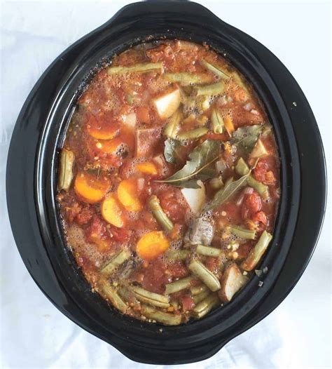Crock Pot Vegetable Beef Soup Recipe Healthy Slow Cooker Soup