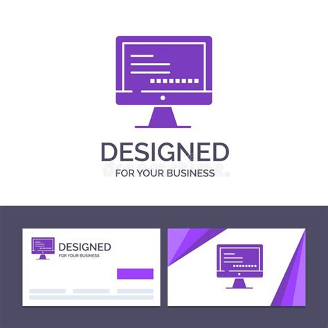 Creative Business Card And Logo Template Computer Monitor Text
