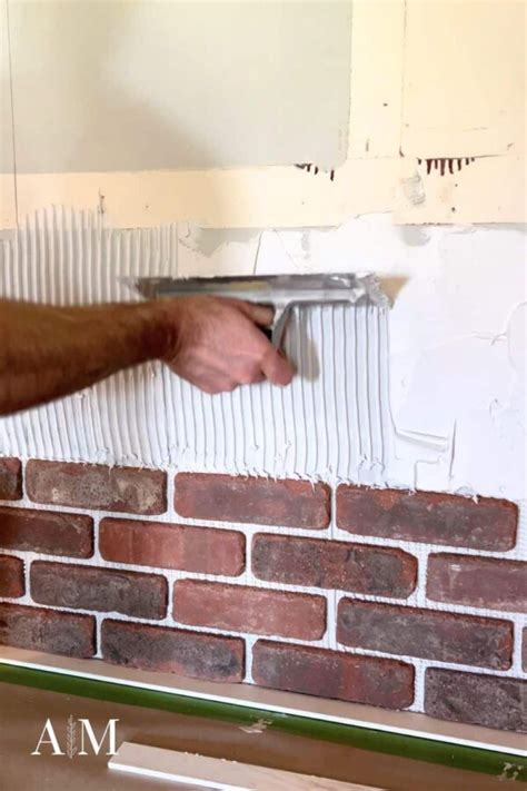 How To Install Brick Wall Step By Step Instructions Arched Manor