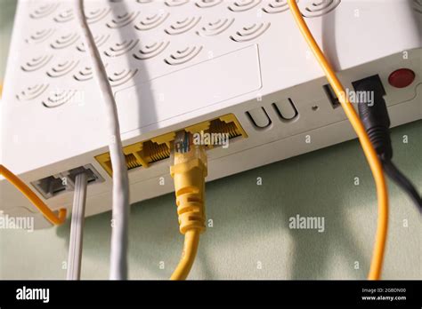 Wires Into Modem Hi Res Stock Photography And Images Alamy