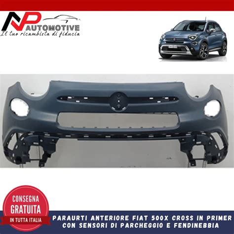 Paraurti Anteriore Cfori Sensori Per Fiat 500 X 2018 Cross Originale