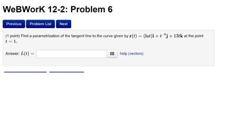 Solved Find A Parametrization Of The Tangent Line To The Chegg