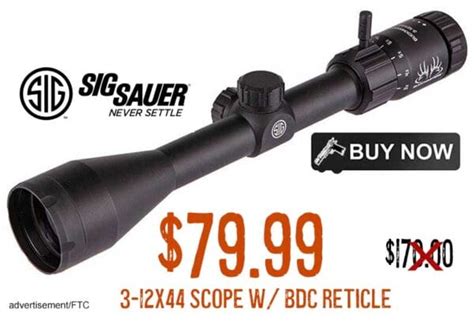 Sig Sauer Buckmaster 3 12x44 Scope W Bdc Reticle 7999