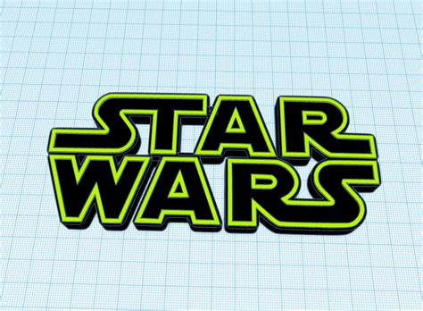Stl File Star Wars Logo Display By Maniacmancave3d ⭐・3d Printer Design