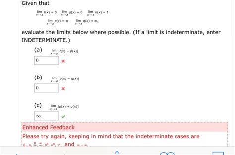 solved given that lim f x o lim g x 0 lim h x 1 lim p x
