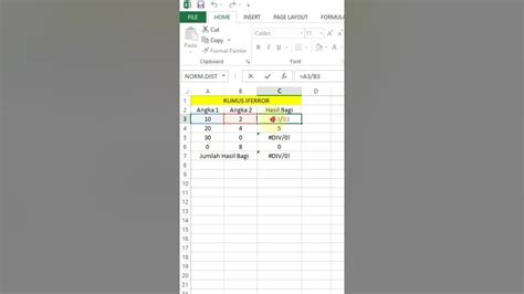 Dasar Excel Rumus Iferror Youtube