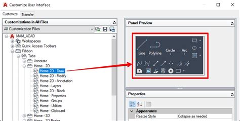 AutoCAD Custom User Interface CUI