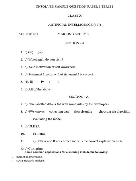 Unsolved Sample Question Paper 1 Term 1 Pdf