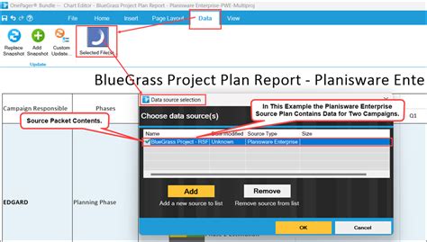 Making Multi Project Charts For Planisware Enterprise For Version 72 Onepager Documentation