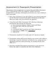 ESI Powerpoint Assessment Docx Assessment Powerpoint Presentation The Purpose Of This