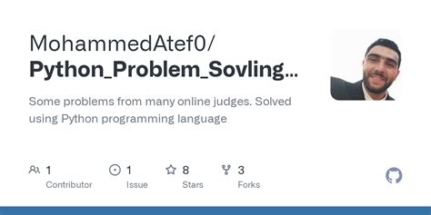 Github Mohammedatef0pythonproblemsovlingpps Some Problems From Many Online Judges Solved