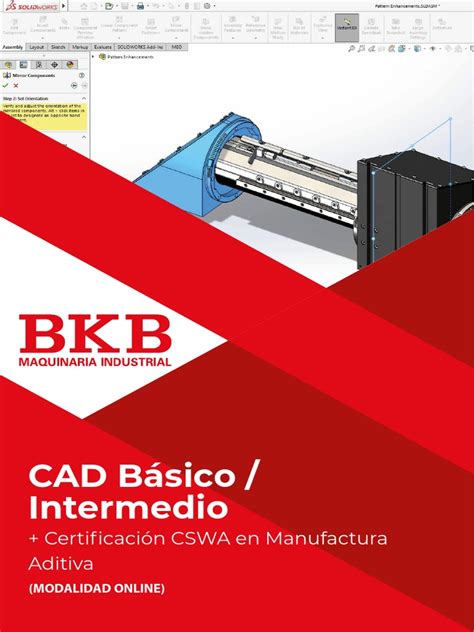 Brochure Cad Básico Intermedio Más Certificación Cswa Pdf Impresión 3d Diseño Asistido Por