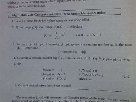 Gaussian Noise Generator Algorithm Trouble Signal Processing Stack