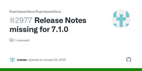 Release Notes Missing For Issue Fluentassertions Fluentassertions GitHub
