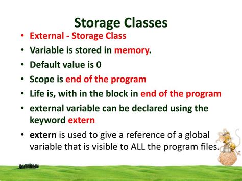 Ppt Storage Classes Powerpoint Presentation Free Download Id5249185