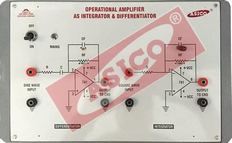 Plastic Analog Operational Amplifier As Differentiator And Integrator For Laboratory Model Name