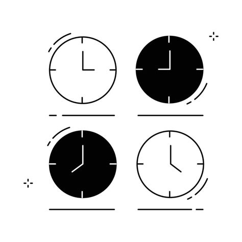 World Timezone Clock Icon Design 55690392 Vector Art At Vecteezy