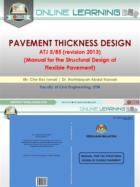Guide To Flexible Pavement Design A Step By Step Manual For Determining Pavement Thickness