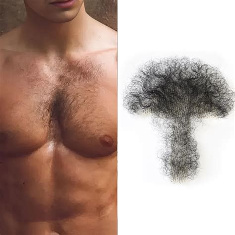 Viviabella Handmade Men Chest Hair Synthetic Hair Body
