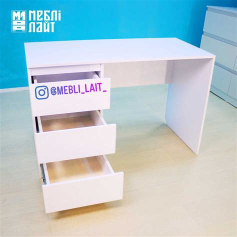Стол письменный компьютерный белый Стіл столик письмовий пк білий 2 700 грн Офисная мебель