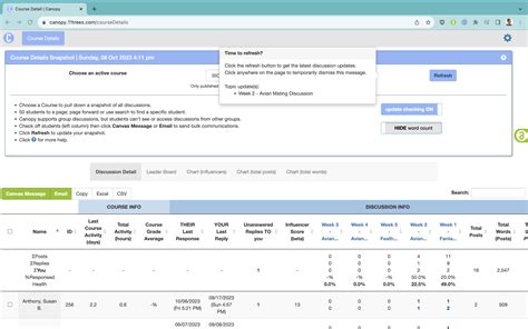 Data Refresh Options 11trees