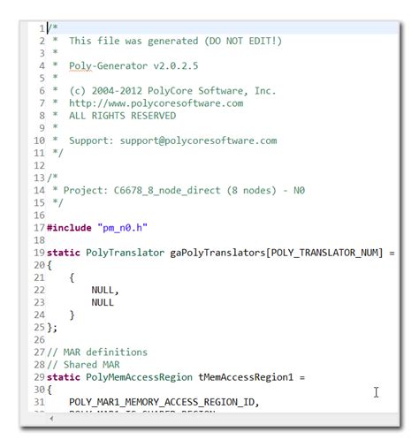 Poly Generator™ Polycore Software Inc