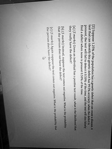 Solved The Person Does Have The Defect That The Person Does Not Have The Defect They Really