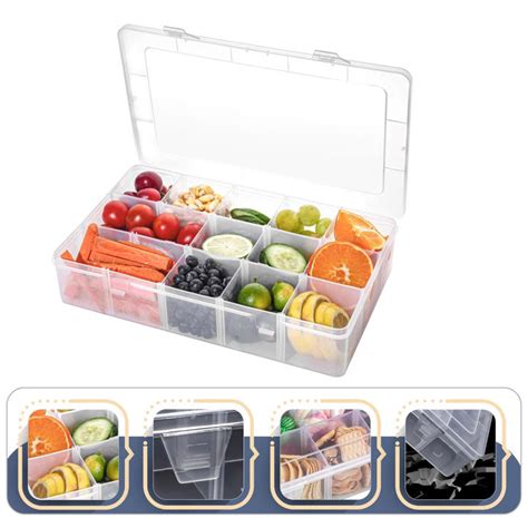 Ziyi Stackable Snack Box Reusable Snack Box Large Capacity Bpa Free Plastic Storage Box With