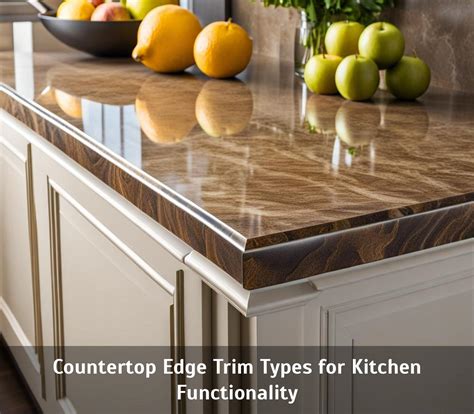 Countertop Edge Trim Types For Kitchen Functionality Corley Designs