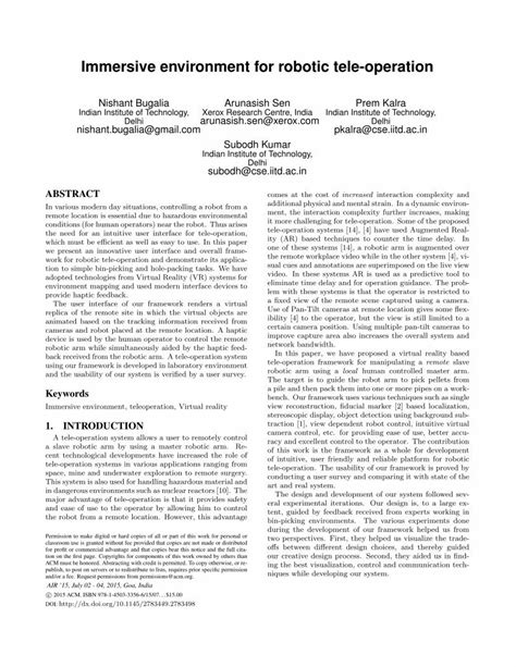 Pdf Immersive Environment For Robotic Teleoperation Dokumen Tips