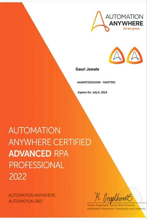 gauri jawale on linkedin automation rpa automationanywhere a360