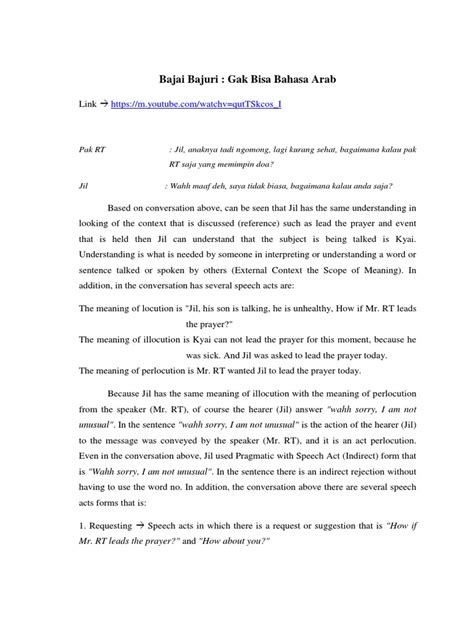 Speech Acts Locution Illocution And Perlocution Download Free Pdf