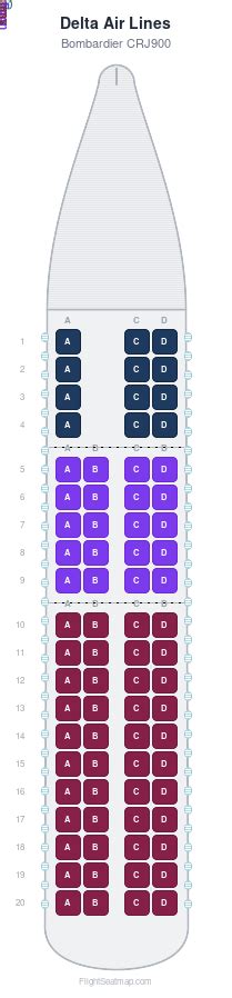 Dl4796 Seat Map Delta Air Lines Minneapolis To Flight Seatmap