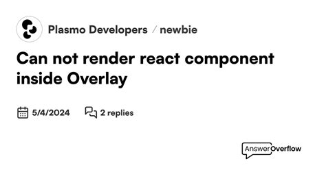 Can Not Render React Component Inside Overlay 🧩 Plasmo Developers